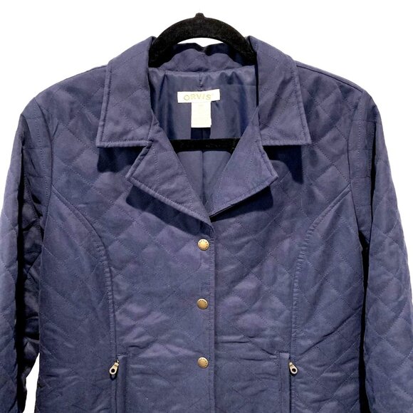 Orvis | Jackets & Coats | Orvis Navy Blue Quilted Jacket Size Mp | Poshmark